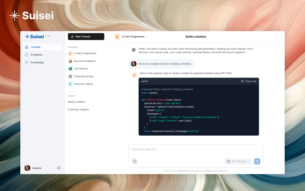 MidwaveがAIエージェント作成プラットフォーム「Suisei」β版の提供を開始